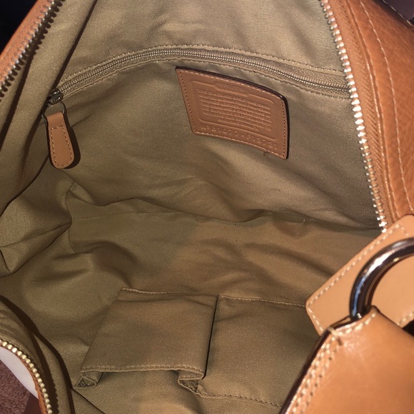 Coach | Bags | Coach Bone White And Tan Purse Guc | Poshmark